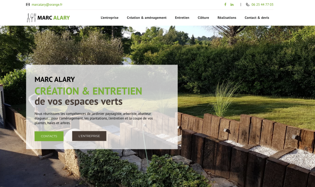 Marc Alary - Entretien Espaces Verts | GIH-Multimedia